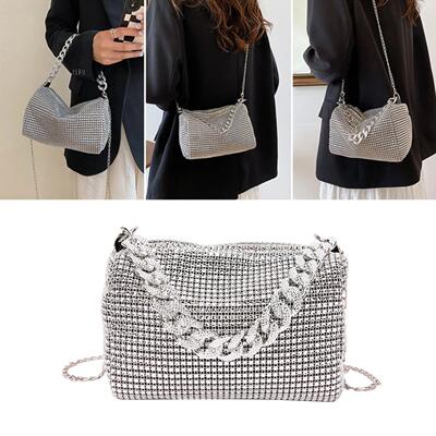 1Pc Elegant Women Rhinestones Evening Clutch Handbags Fashio
