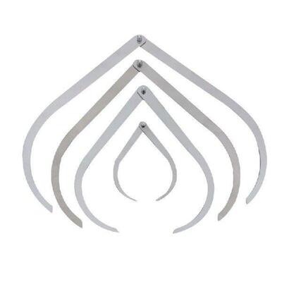 Bent-leg Stainless Steel Caliper Clay Sculpture Ceramic