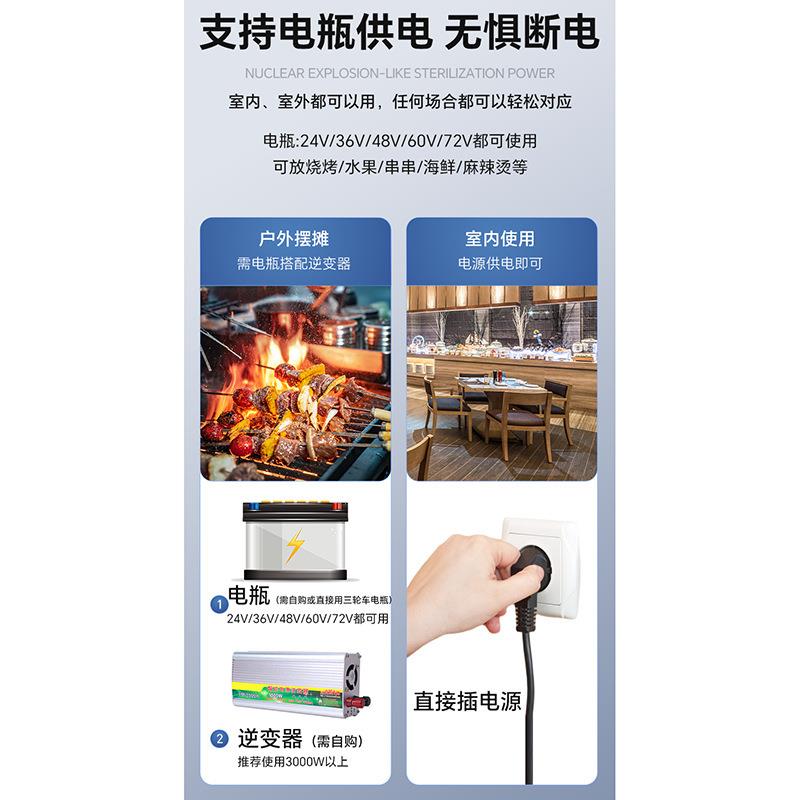 冰柜摆摊冰箱台式展示商用小型保鲜藏冷三轮冻车载移动冷炸烧283