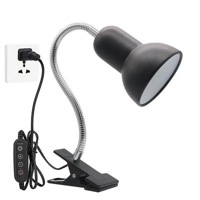 爬虫灯架金属夹乌龟晒背灯支架定时开关爬宠UVB补钙uva保暖灯灯架