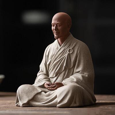 久造陶瓷弘一法师人物摆件新中式禅意四大高僧家居桌面装饰工艺礼