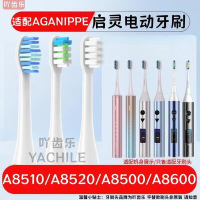适配AGANIPPE启灵电动牙刷头A8510/A8520/A8500/A8600替换头软毛