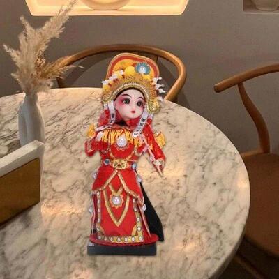 J60C Elegant Peking Operas Dolls Sculpture for Traditional