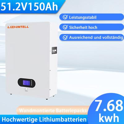 Sistema51,2V150AhLiFePO4fürdenhäuslichen100ah200ah