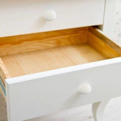 8 Pcs Solid Wood Handle Round Drawer Pulls Durable Brown