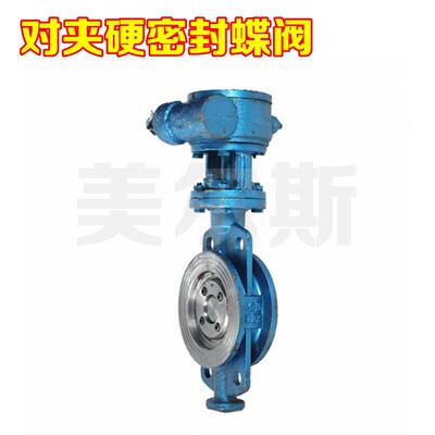 天津塘沽铸钢调节双向手动低压二通式国标硬密封蝶阀d343h