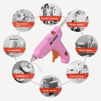 70W Hot Melt Glue Gun With 7MM Transparent Glue Stick Mini G