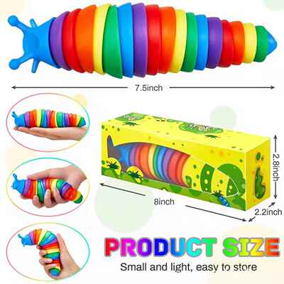 蛞蝓减压玩具Fidget slug发泄pop it鼻涕虫解压玩具