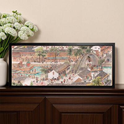 猫空1000片江南百猫绘卷拼图框81.3×40.6挂墙500片42×29.7画框