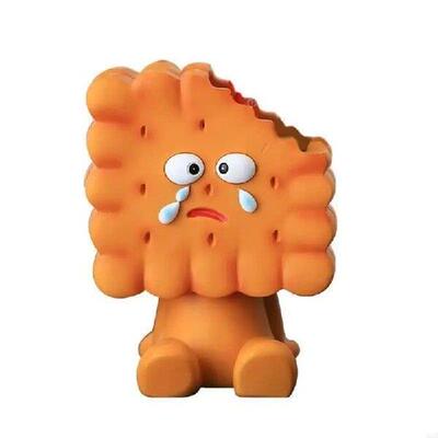 62KD Creative Biscuit Pen Holder Square Round Cartoon Desk