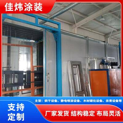 静电喷涂设备高温烤漆房喷塑设备五金静电喷涂流水线低能消耗佳炜