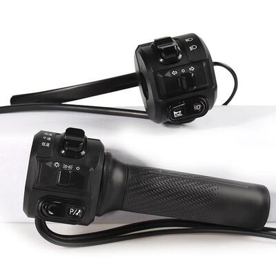 电动车转把右碟改装通用调速把开 关组合一体带RD变速修覆油门把