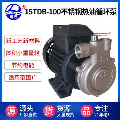 阳春15TDB-100不锈钢小型电动热油高压泵热油循环泵