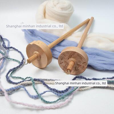 drop spindle in wooden纺锤落梭 毛线纺织打捻工具 手混毛线工具