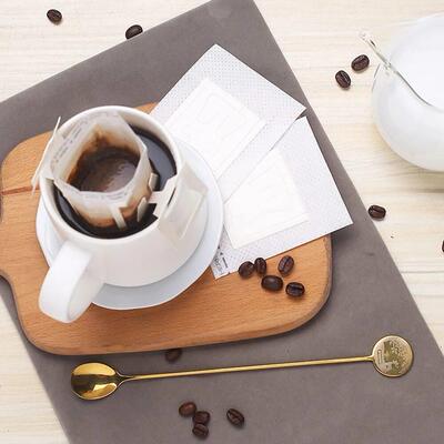 50pcs Coffee Filter Paper Bags Disposable Drip Coffee Bag Po