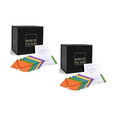2个Week of Dates Box of Date Night Ideas52周约会之夜创意盒行