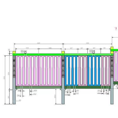 路基栅栏2.2m300单元整套