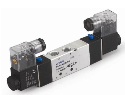 气动双头2分电磁阀4V230-06/08CPE(线圈AC220C DC24V)浙江山耐斯