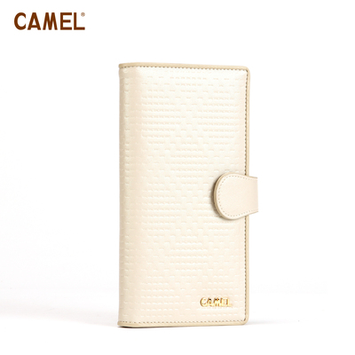 【非卖品】camel  牛皮 淑女 女长款钱夹 女士压花钱包 WC11107