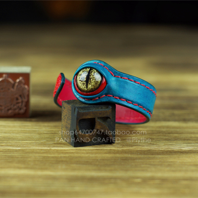 美丽毒蛇原创风蜥蜴皮义眼手镯