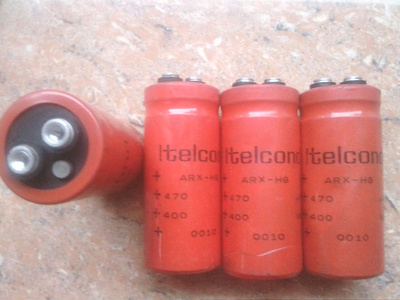 艾特康 iteicond 红袍 400v 470uf 高压发烧电容 螺丝脚电容