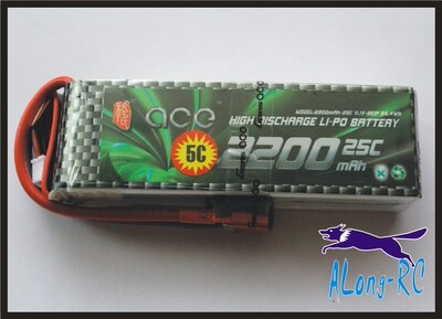 沧狼模型-航模遥控飞机配件新款-ACE格氏11.1V2200maH(25c)锂电池