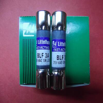 BLF 3 美国Littelfuse熔断器/保险丝 10*38 正品 3A 250V