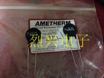 进口Ametherm NTC热敏电阻 2ohm 18A SL22-2R018 240Vac 可直拍