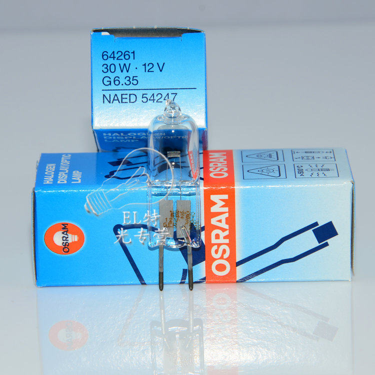 OSRAM(欧司朗)64261 12V30W G6.35裂隙灯显微镜卤钨灯珠/灯泡_虎窝淘