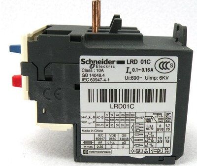 原产施耐德(上海) 热过载继电器 LRD04C LR-D04C 0.25-0.4A 现货
