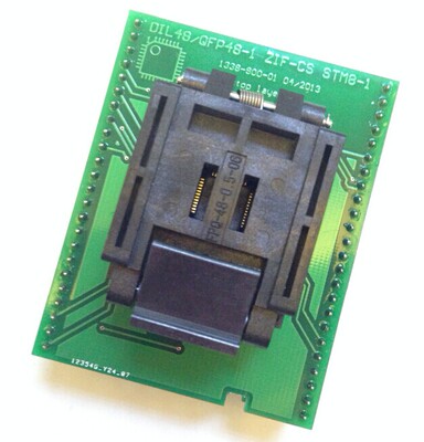 原装全新ELNEC专用烧录座 特价 DIL48/QFP48-1 ZIF-CS STM8-1