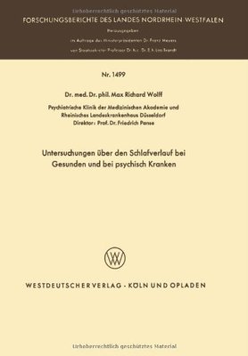 【预售】Untersuchungen Uber Den Schlafverlauf Bei Gesu...