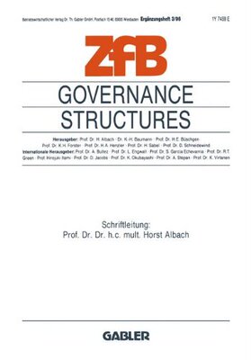 【预售】Governance Structures: Umbruch in Der Fuhrung ...