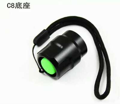 尾部开关手电筒配件q5强光尾盖