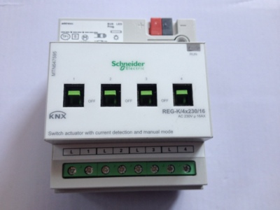 询价原装现货施耐德REG-K/4X230/16 开关执行器4路16A MTN647595