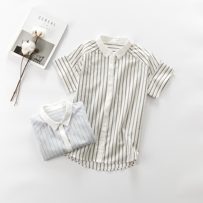 福利款21夏前后撞色翻领气质俏皮