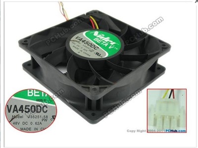 原装Nidec VA450DC V35251-58 12038 48V 工控机 服务器 风扇