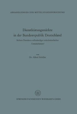 【预售】Dienstleistungsmarkte in Der Bundesrepublik De...