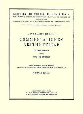 【预订】Commentationes Arithmeticae 4th Part