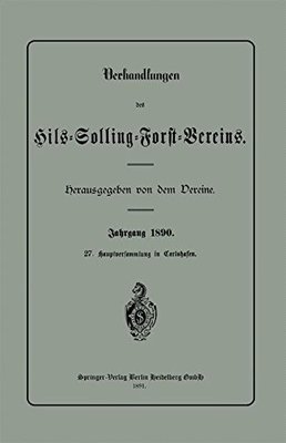 【预订】Verhandlungen Des Hils-Solling-Forst...