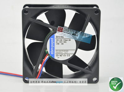 全新原装德国Ebm-papst风扇专售8412NG 8025 12VDC 2.00W保质5年