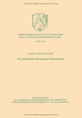 【预售】Die Geschichtliche Bedeutung Des Hellenennamens