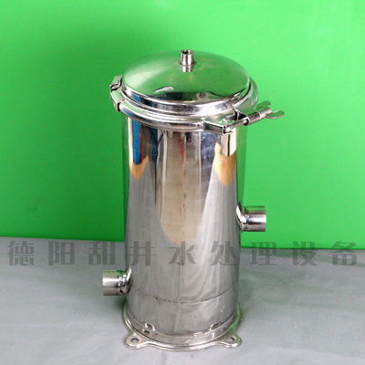 精密过滤器 5芯10寸200x450 不锈钢精滤器 抱箍式保安器 前置处理