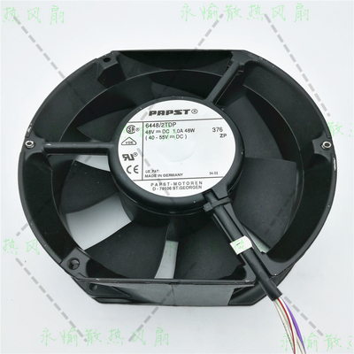 原装德国PAPST 6448/2TDP 48V 1.0A 48W 17050 机柜 铝机散热风扇