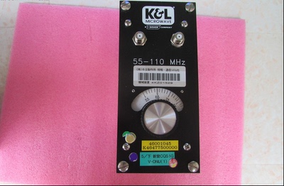 美国k&L 5BT-00293 55-110MHz 75欧姆 F头 CATV 可调带通滤波器