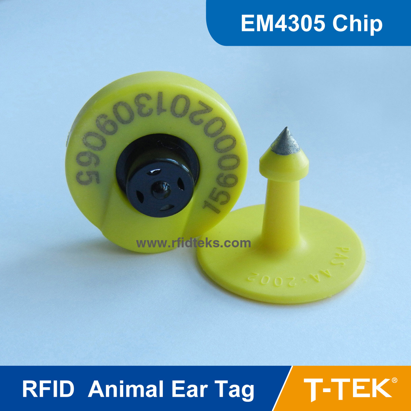RFID动物耳标猪耳标 RFID牛耳标 羊耳标 动物电子标签 EM4305芯片