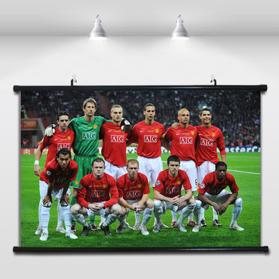 足球明星C罗书房艺术风装饰画