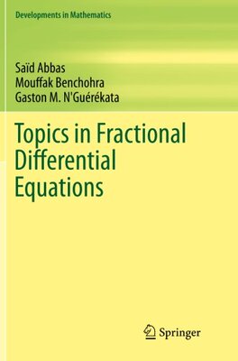 【预订】Topics in Fractional Differential Eq...