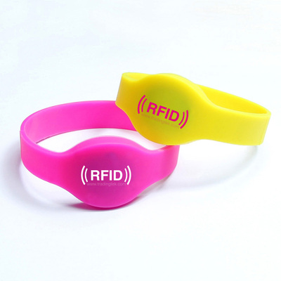 RFID硅胶手腕带，NFC电子手环13.56MHZ ISO14443A MF 1S50芯片