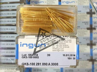 1.7进口材质英刚探针GKS100291090A3000/镀金匕首尖头探针1.7探针